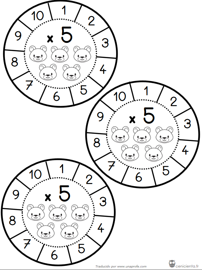 Multiplicación | Tabla del 5 - Diario de una profe