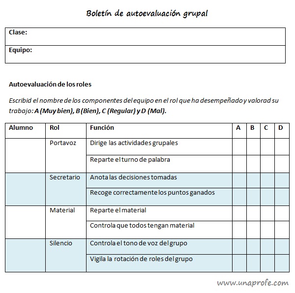 evaluación - Diario de una profe
