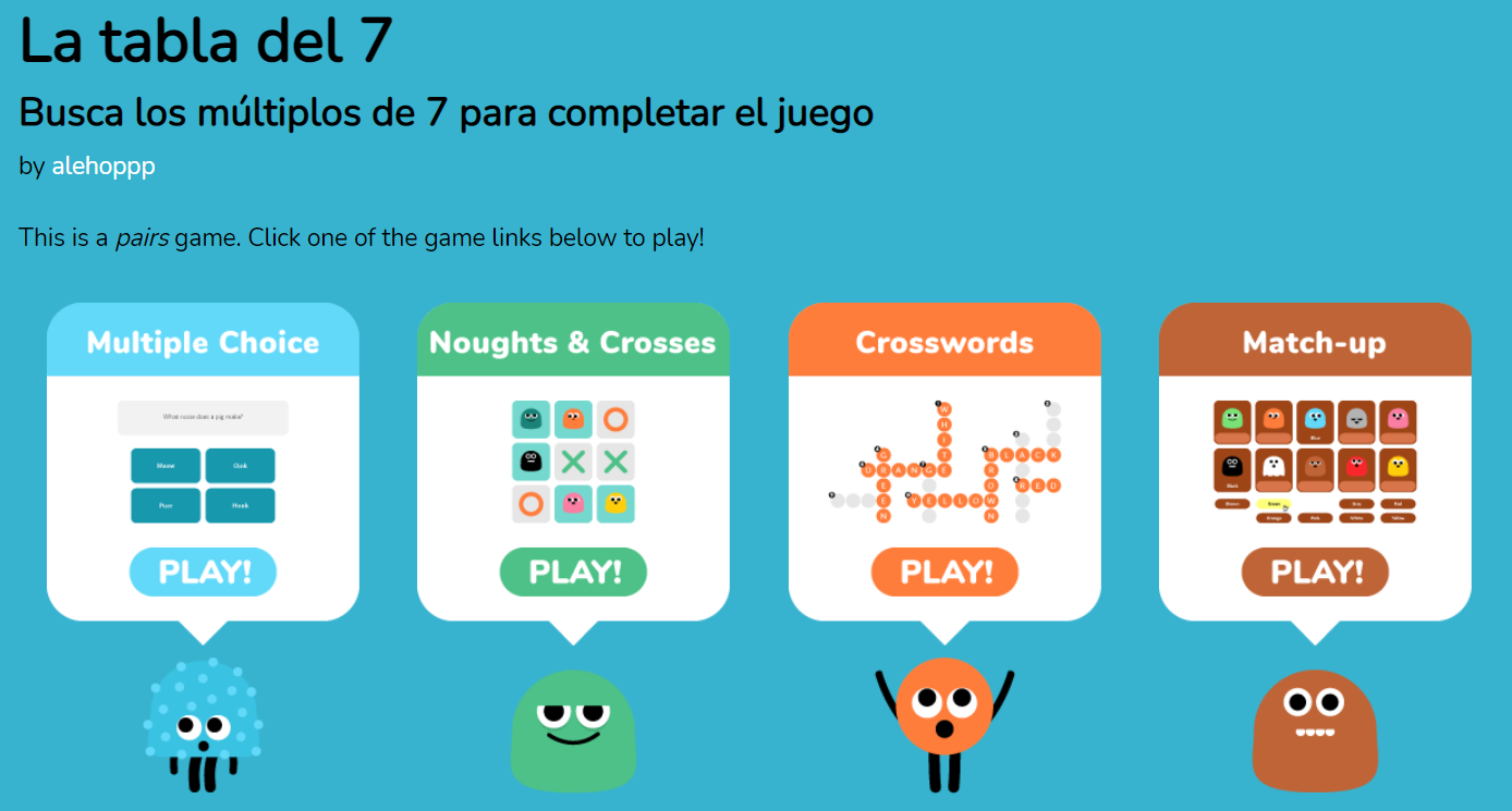 tablas de multiplicar archivos - Diario de una profe